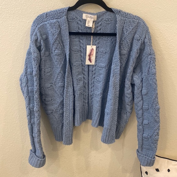 Jessica Simpson | Sweaters | Nwt Jessica Simpson Blue Knit Cardigan ...